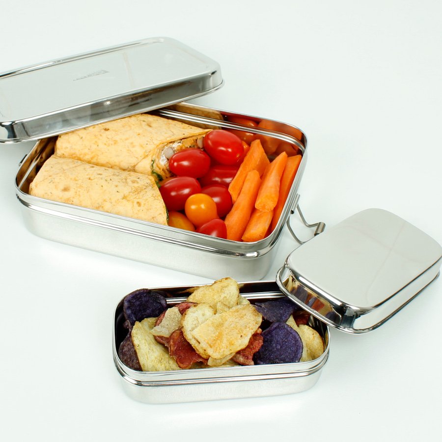 A Slice Of Green Large Rectangle Lunch Box with Mini Container - A ...