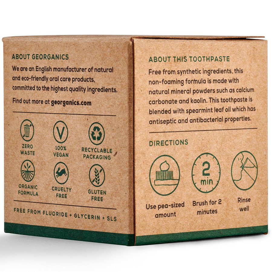 Georganics Natural Toothpaste - Spearmint - 60ml - Georganics