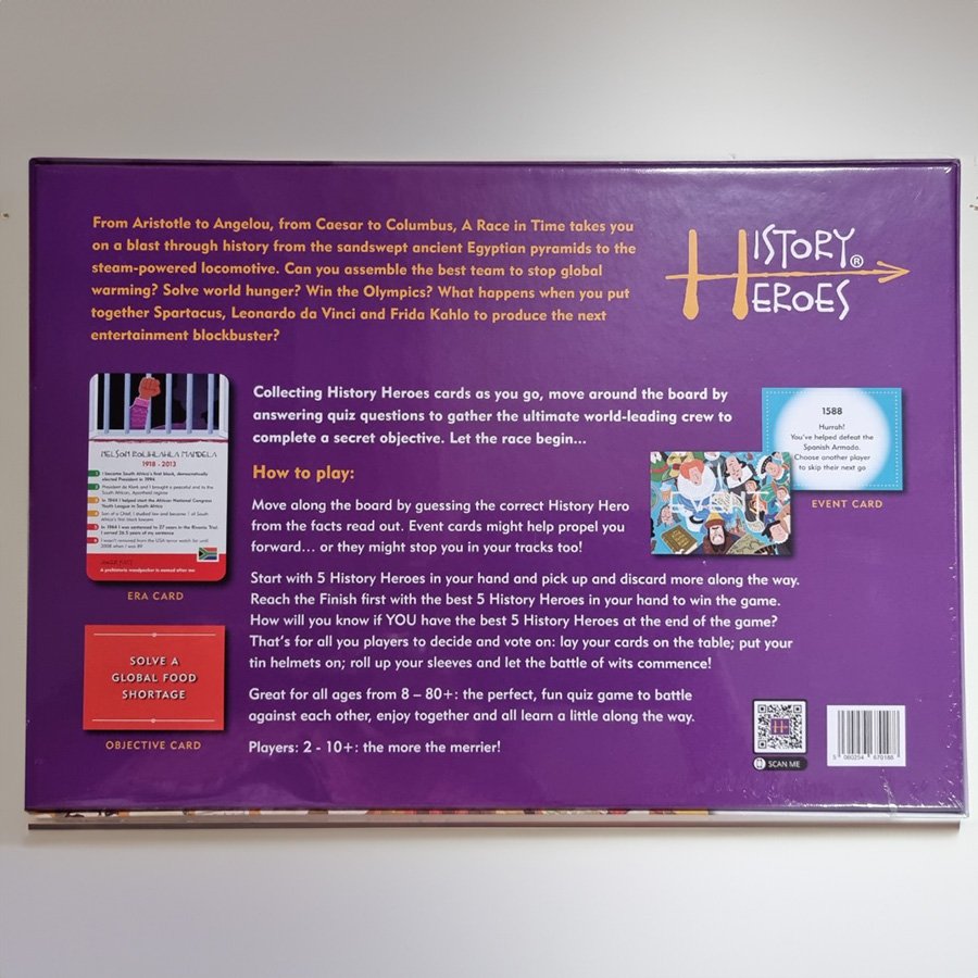 History Heroes A Race in Time Board Game - History Heroes